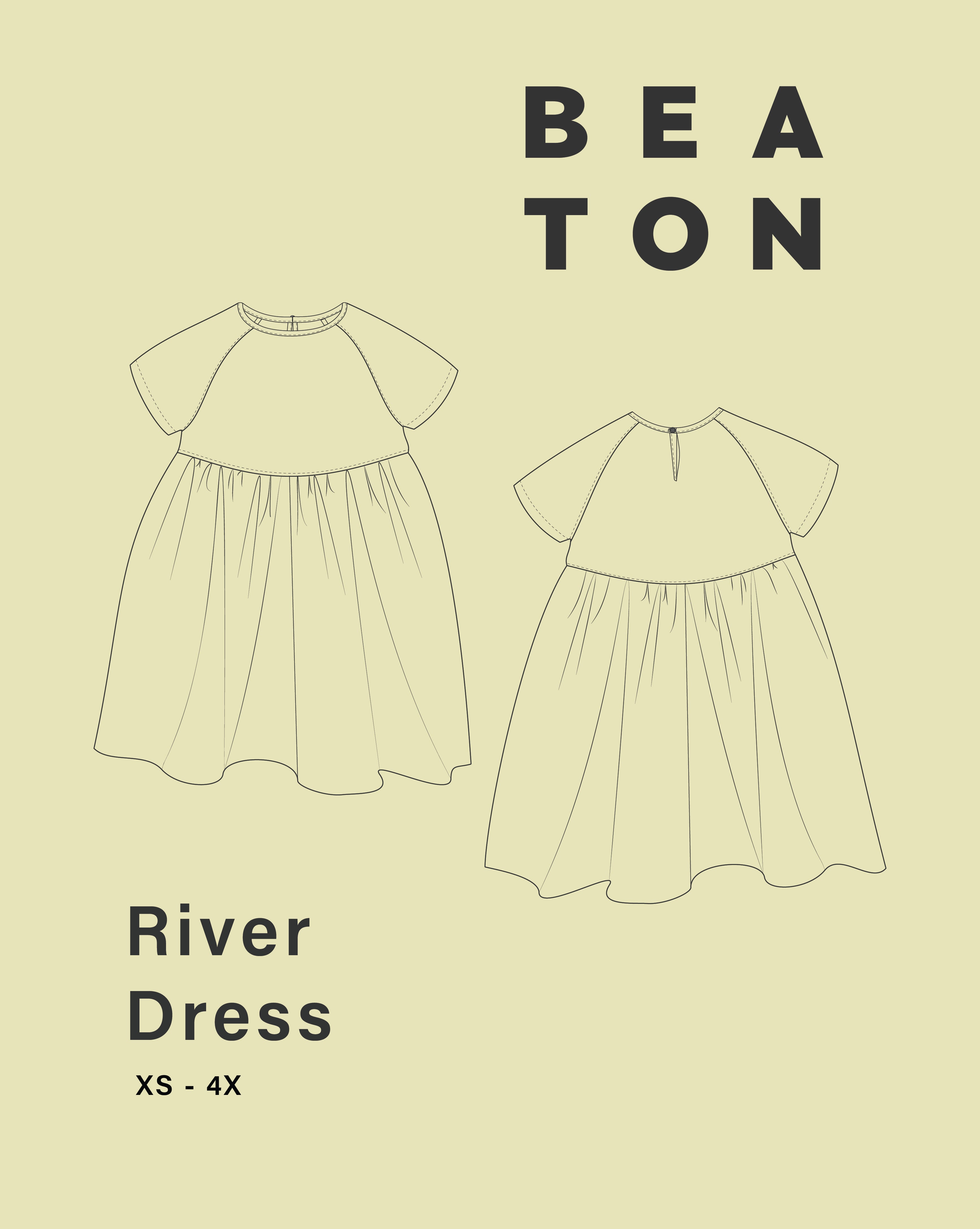 RIVER DRESS - PDF SEWING PATTERN – BEATON