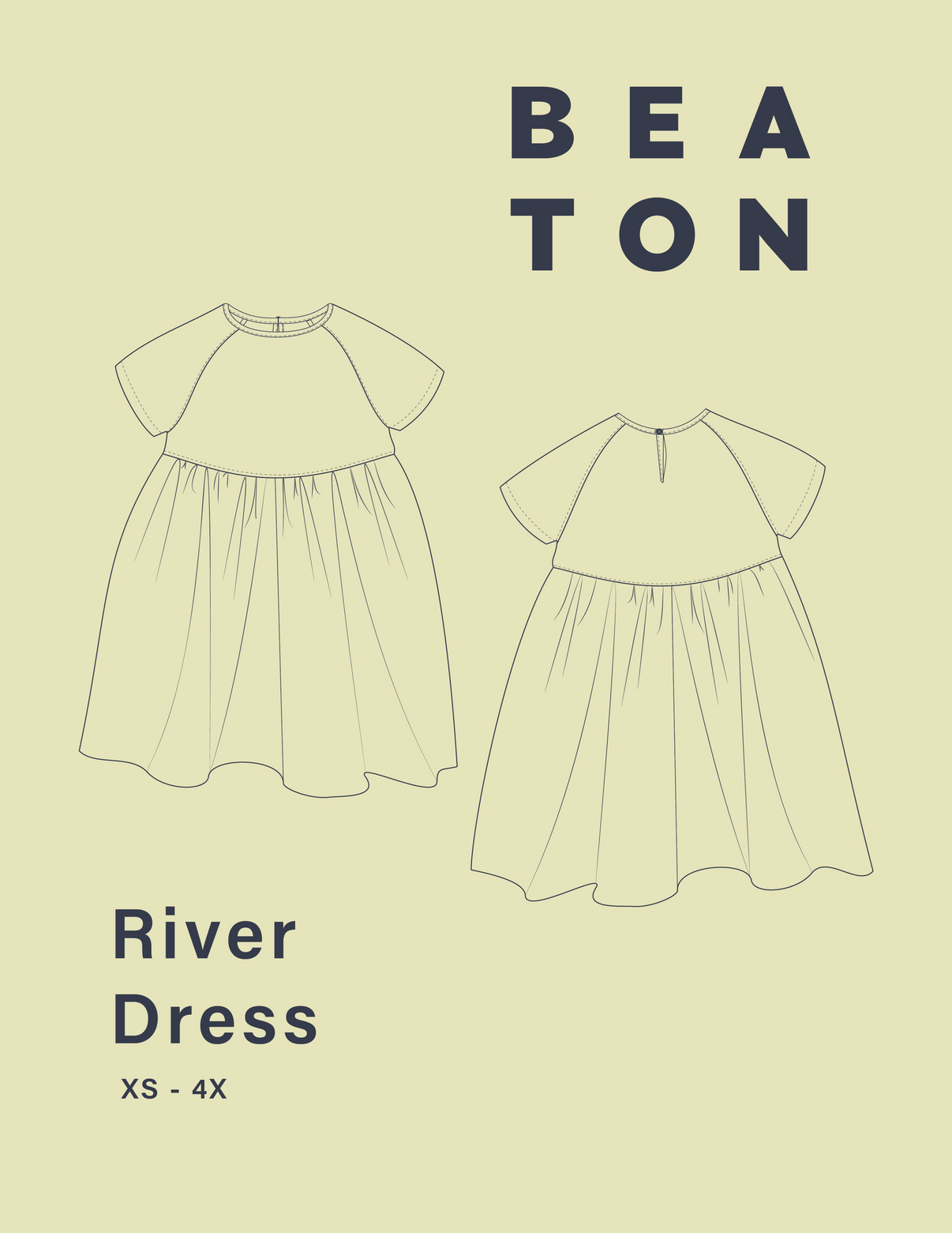 RIVER DRESS - PDF SEWING PATTERN – BEATON